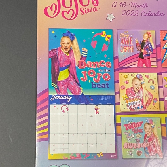Nickelodeon | Office | Daluxe 222 Jojo Siwa Wall Calendar Bundle 00 ...
